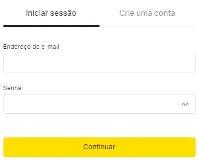 Login Exness para Brasil